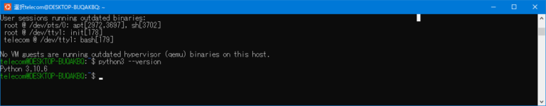 Windows10でLinux環境を構築し、pythonを動かす - telecom-engineer.blog